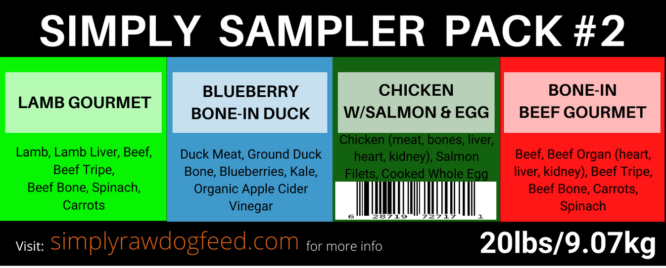 Simply Sampler Box # 2 – Simply Raw Dog Feed